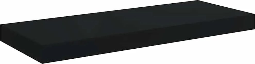 Plovoucí nástěnné police 4 ks černé 60 x 23,5 x 3,8 cm MDF 323834
