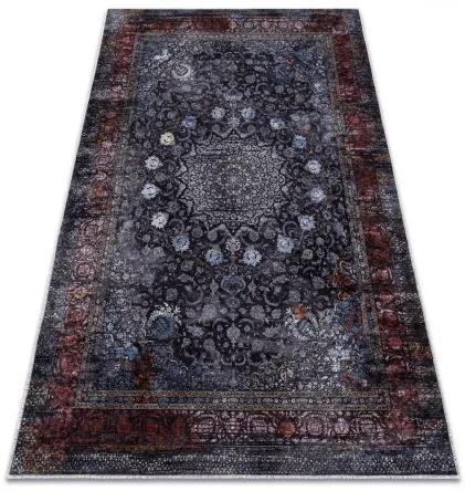 Dywany Luszczow Dětský kusový koberec MIRO 51600.810 pratelný  Růžice, rám protiskluz, tmavě modrá Rozměr koberce: 120 x 170 cm