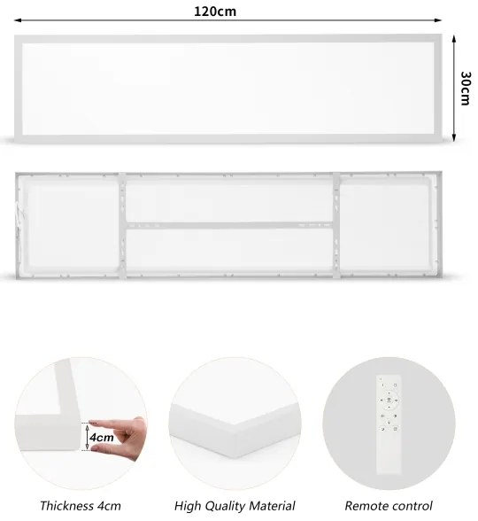 Brilagi-LED Stmív. koupelnové svítidlo FRAME SMART LED/50W/230V 120x30 IP44 + DO