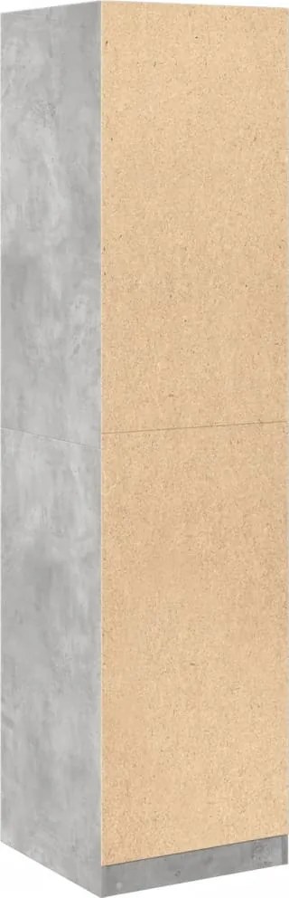 Šatní skříň betonově šedá 50 x 50 x 200 cm dřevotříska 3307786