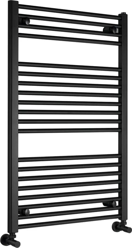 Aqualine Direct otopné těleso rovné boční připojení 600 x 960 mm černá mat ILR96B