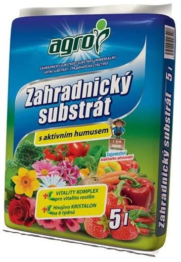 Zahradnický substrát AGRO 5l