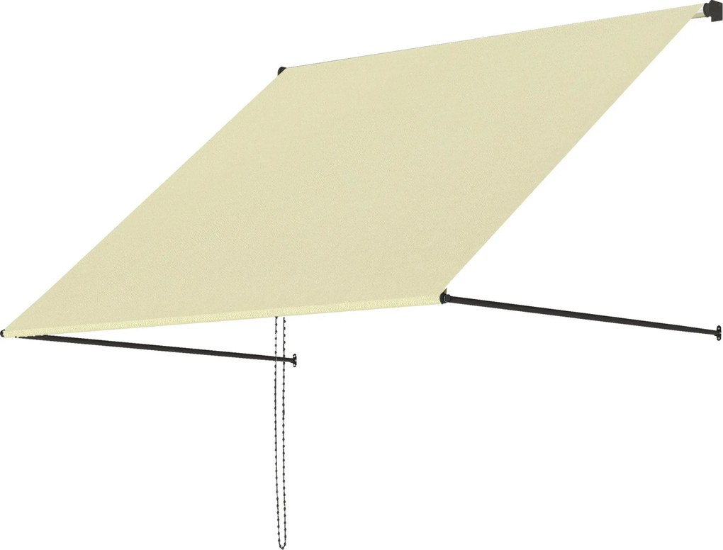 Outsunny manuální vysouvací markýza, nastavitelný sklon, 150 x 116 cm, UV30+ | Aosom