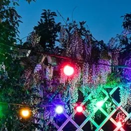 LED žárovka LBE, červená, 6 diod, patice E27, IP44