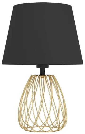 Eglo 390039 - Stolní lampa JAZMINIA 1xE27/40W/230V černá/zlatá