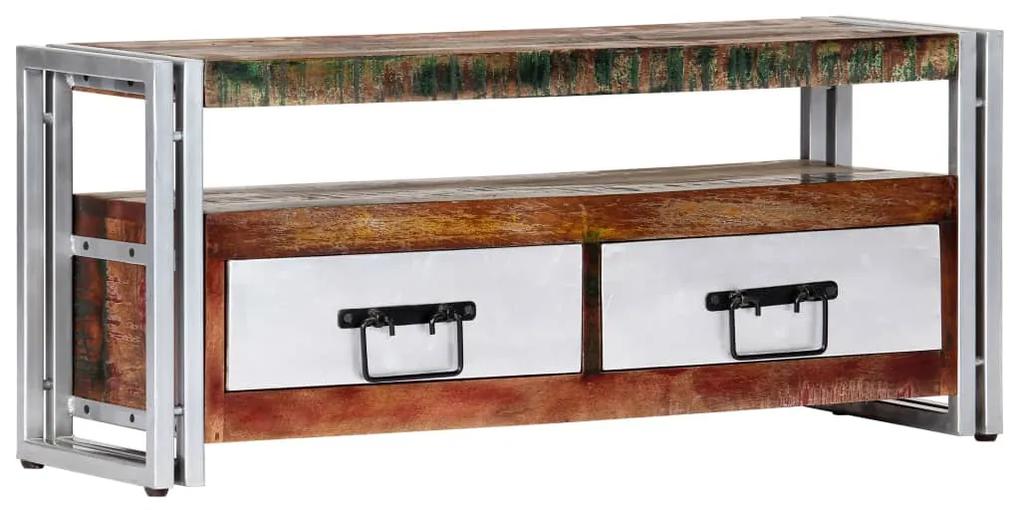 vidaXL TV stolek 90 x 30 x 40 cm masivní recyklované dřevo