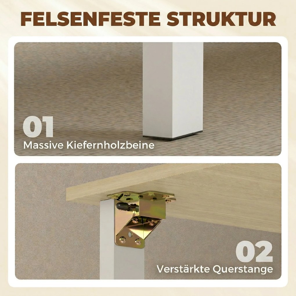 HOMCOM rozkládací jídelní stůl pro 6 osob, skládací kuchyňský stůl s výsuvnými deskami, zásuvkami a policemi, 168,2 x 85 x 73 cm, bílý