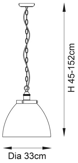 Endon 102926 - Lustr na řetězu HANSEN 1xE27/10W/230V mosaz