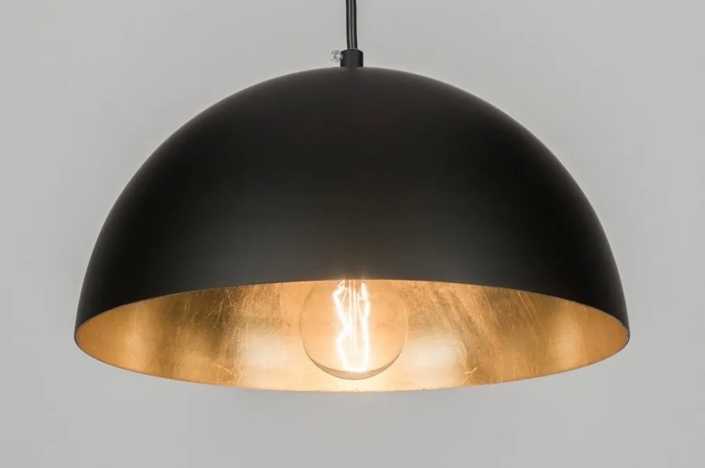 Závěsné designové svítidlo nad stůl Magna 30,5 Black and Gold