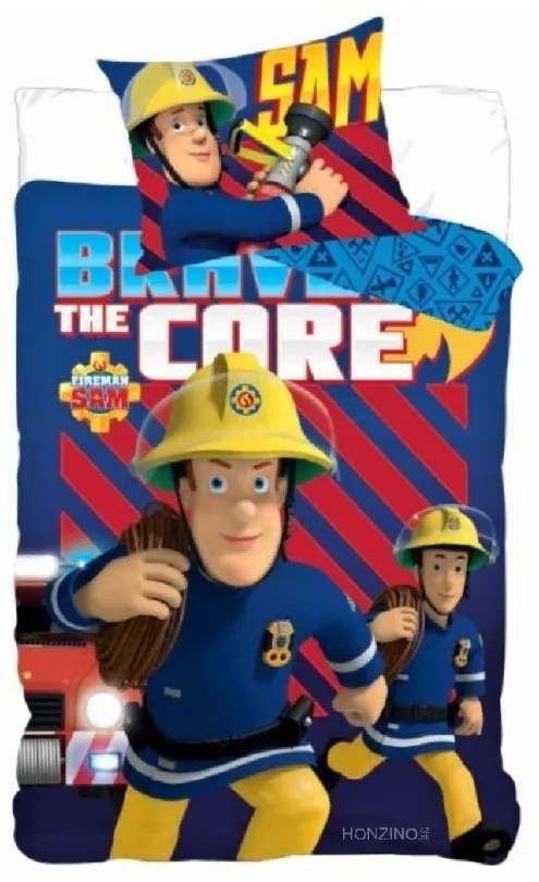 Bavlněné povlečení Požárník Sam - Fireman Sam - 70x90 + 140x200 cm | Certifikát Oeko-Tex Standard 100