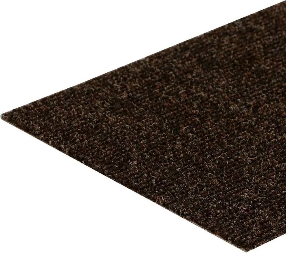 Schodové rohože samolepicí 15 ks 76 x 20 cm hnědé obdélníkové 326930