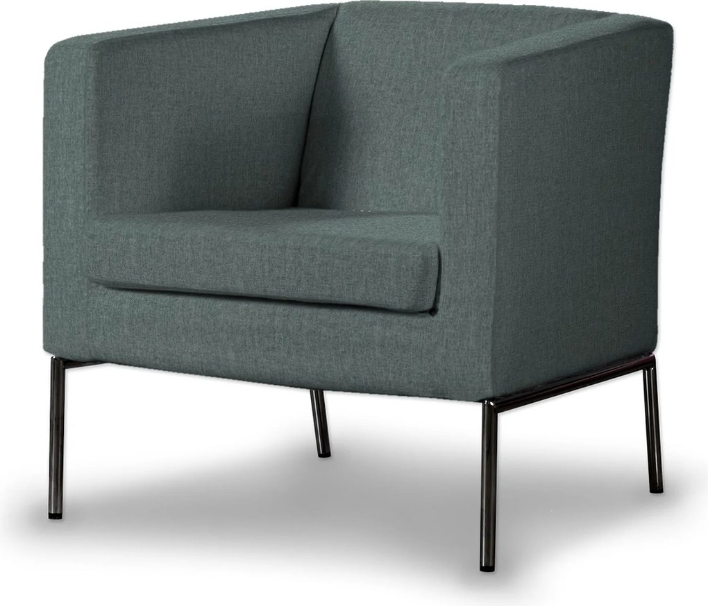 Potah na křeslo IKEA Klappsta barva modrá látka pletený vzor