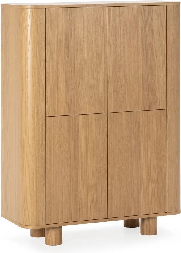 Skříňka v dekoru dubu v přírodní barvě 100x133x40 cm Padoc – MOME