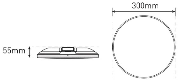 LED Koupelnové stropní svítidlo SLIDE LED/6/12/18/24W/230V IP44 bílá