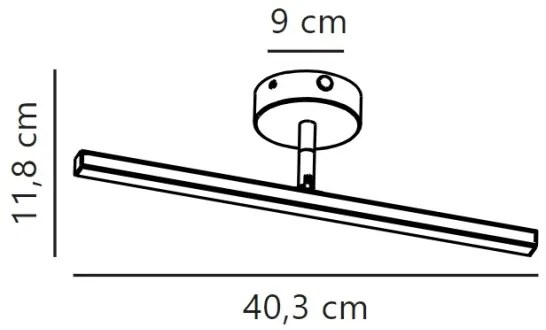Nordlux-LED Koupelnové osvětlení zrcadla IP LED/6,2W/230V IP44 40 cm matný chrom