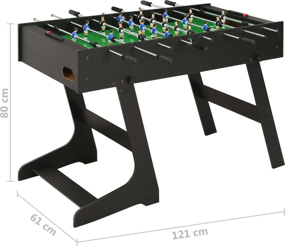 vidaXL Skládací stolní fotbal 121 x 61 x 80 cm [91938] Barva: světle hnědá