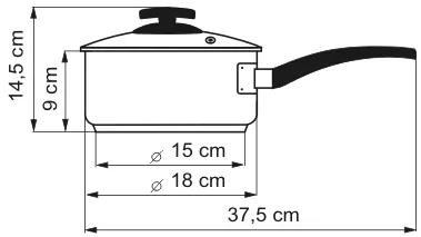 KOLIMAX - české nerezové nádobí Rendlík s rukojetí, s poklicí KOLIMAX COMFORT 18 cm, 2,0 l