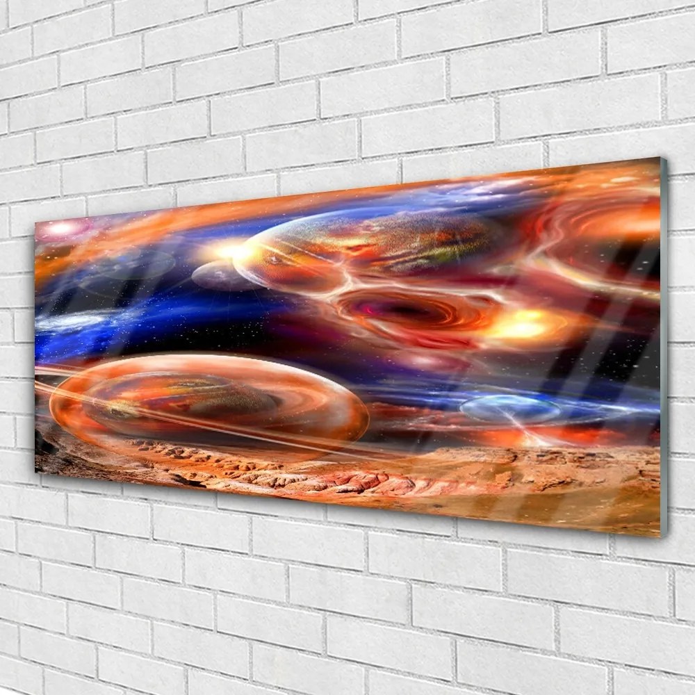 akrylový obraz Abstrakce Vesmír 125x50 cm