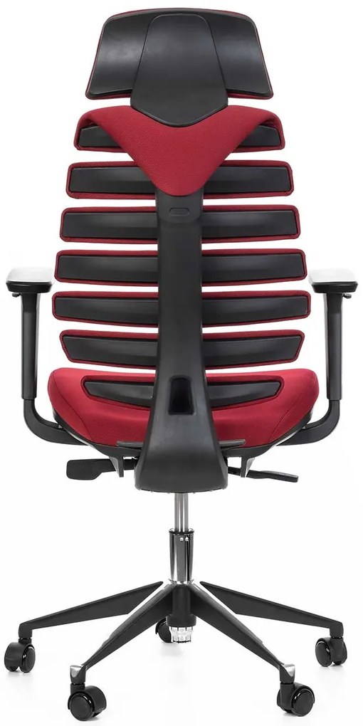 MERCURY Ergonomická kancelářská židle LOMAX - vínová látka / nosnost 150 kg
