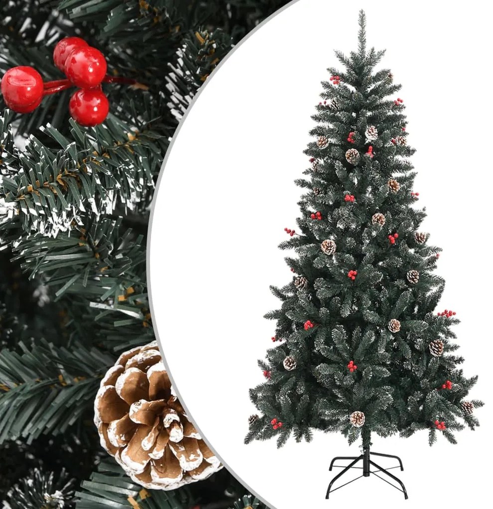 Umělý vánoční stromek se stojanem zelený 210 cm PVC,  345181