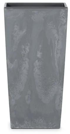 PROSPERPLAST Květináč - URBI SQUARE Beton Effect Rozměr: 40x40 cm, Barva: terakotová