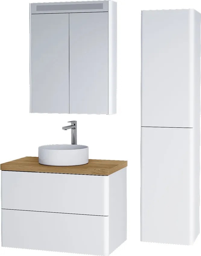 Mereo, Mereo Siena, koupelnová skříňka 100 cm, bílá lesk, MER-CN412S