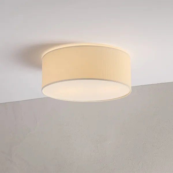 Stropní svítidlo SIRJA PLISADO 2xE27/15W/230V pr. 35 cm krémová