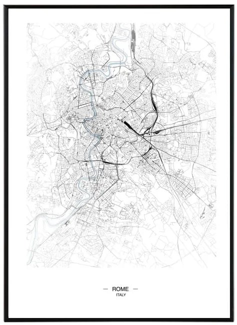 Rome map - 50x70 cm Obraz