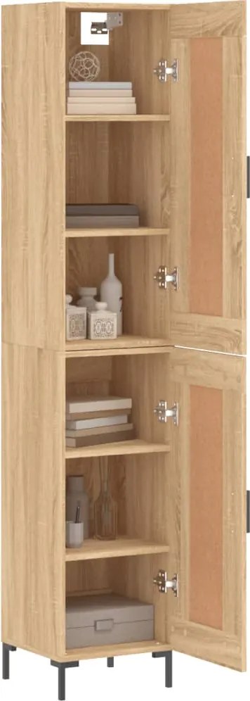 Skříň highboard dub sonoma 34,5 x 34 x 180 cm kompozitní dřevo 3200452