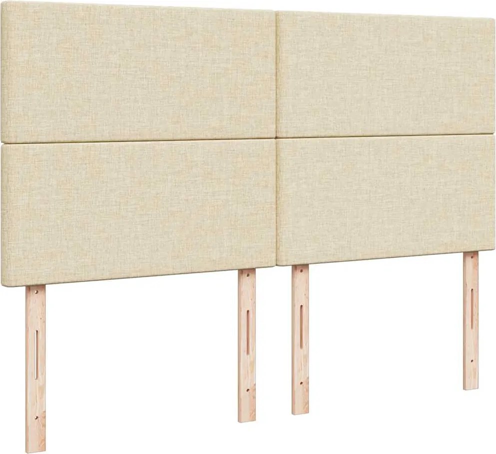 Box spring postel s matrací krémová 180x200 cm textil 3292133