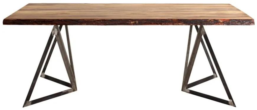 Jídelní stůl s deskou z borovicového dřeva Custom Form Sherwood, 200 x 100 cm