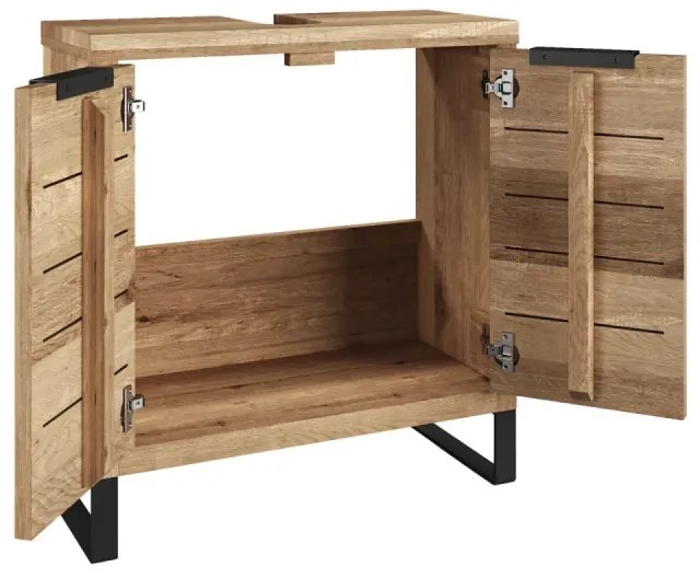 furniture-nabytek.cz - Masivní koupelnový set Sidora z divokého dubu, olejovaný, hnědý