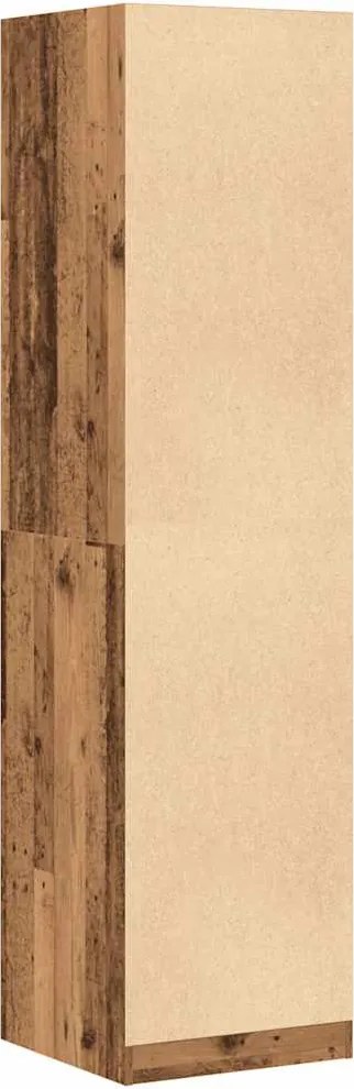 Šatní skříň old wood 50 x 50 x 200 cm kompozitní dřevo 3318628