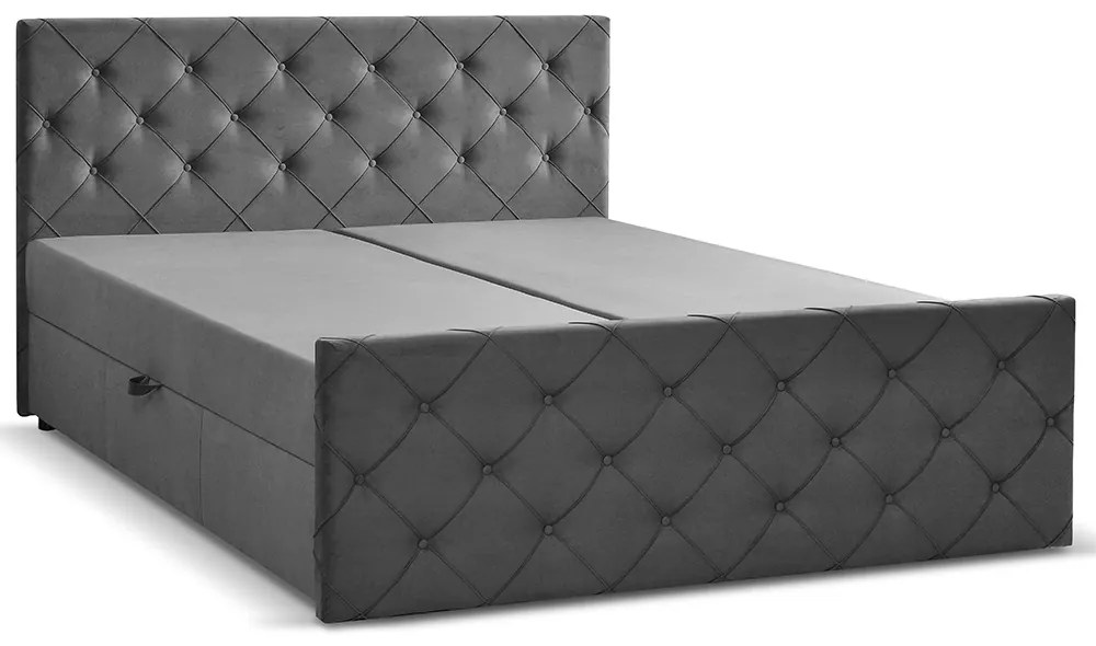 Postel dvoulůžko BOXSPRING HEAVEN + topper v ceně | 180x200 | VÝBĚR TKANIN