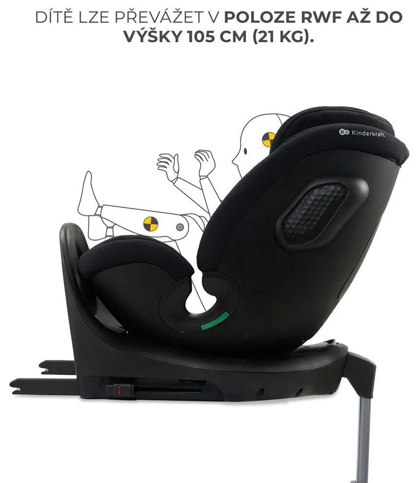 Kinderkraft Autosedačka Xrider 2 i-size  40 - 125 cm Green
