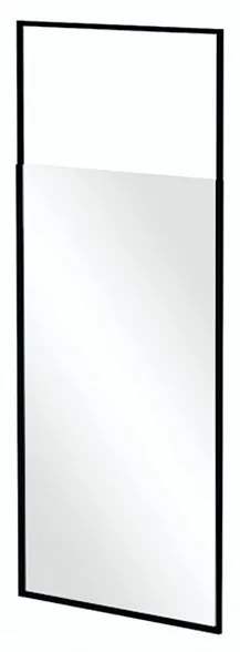Besco Sprchový kout Walk-In ICON 100 (110x 120), výška 200 cm Rozměry (cm): šířka: 100, Barva profilů a typ výplně: profily: černá, výplň: transparent