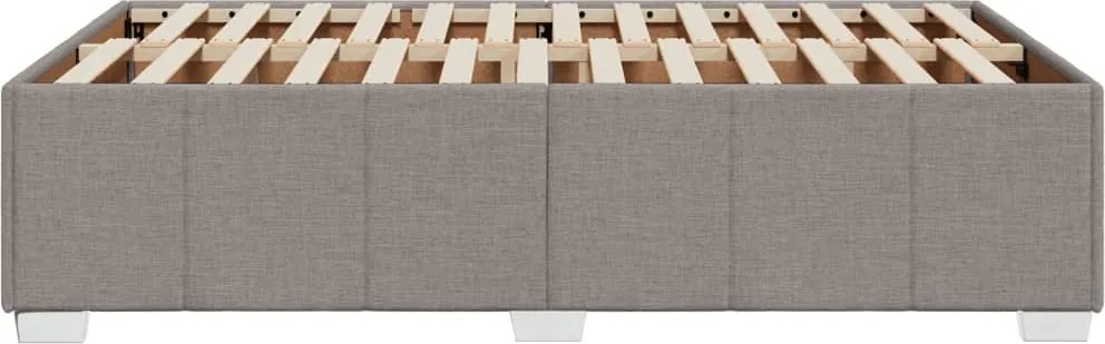 Rám postele bez matrací taupe 120x190 cm textil 3284822