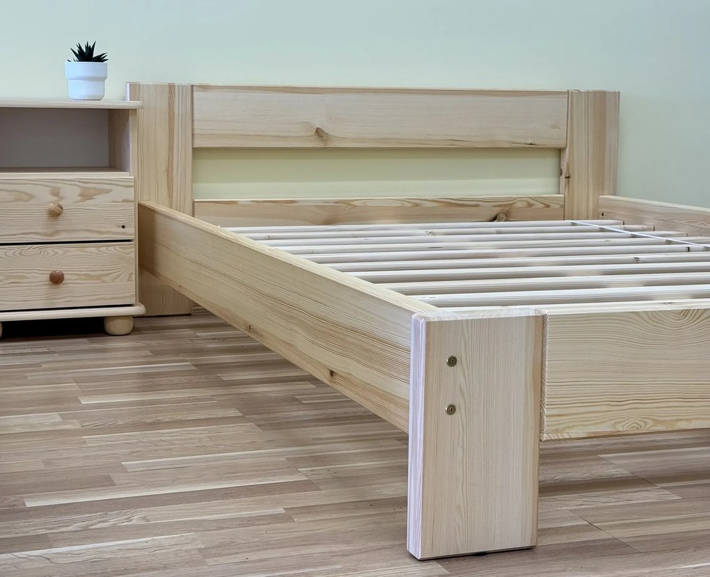 ComfortMatrace Postel z masivu borovice 4cm DIANA+rošt ZDARMA 90x200 cm