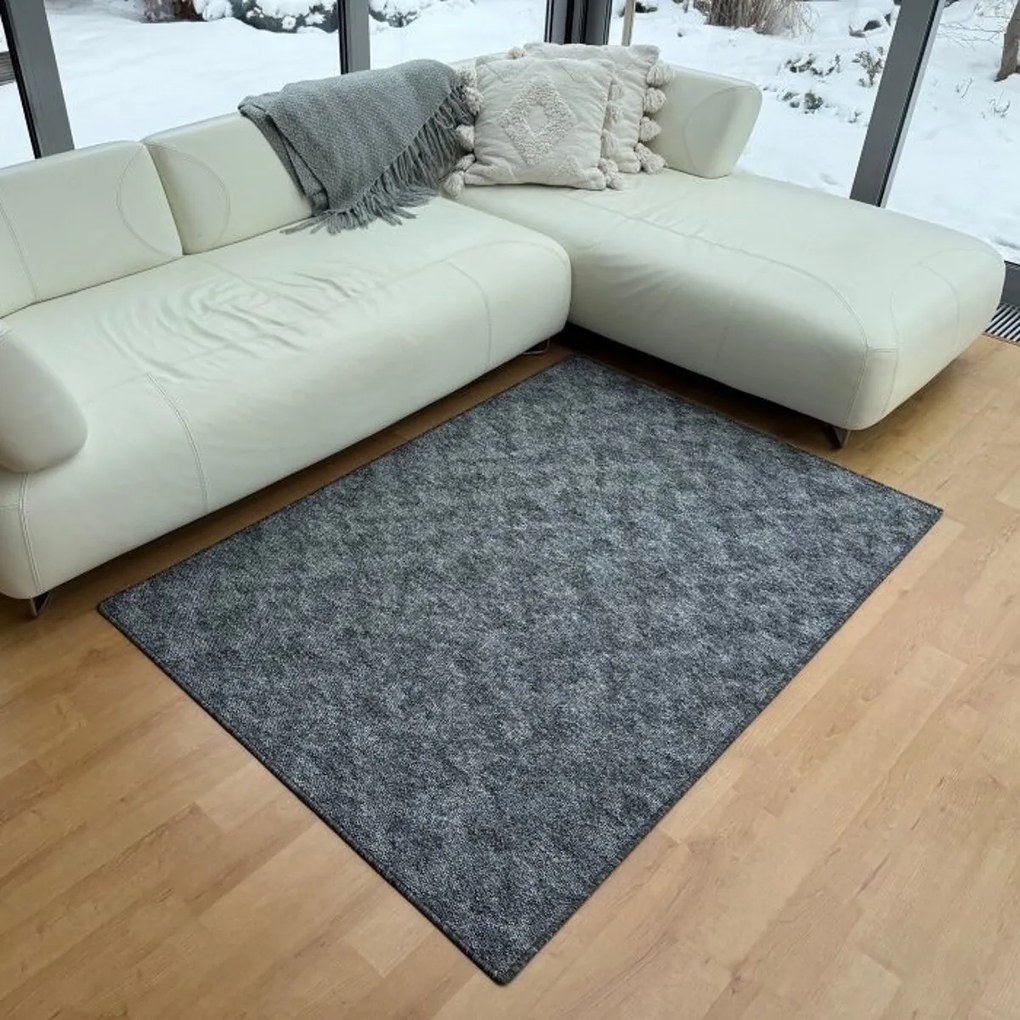 Vopi, Kusový koberec Madrid šedý, 60x110, šedá, chodba / předsíň