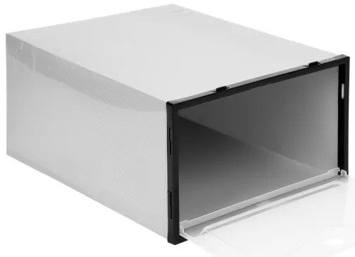 Úložné boxy na boty OSLO šedé (10 ks)