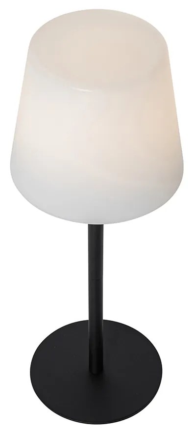 Sada 2 černých dobíjecích stolních lamp 40 cm IP54 - Jude