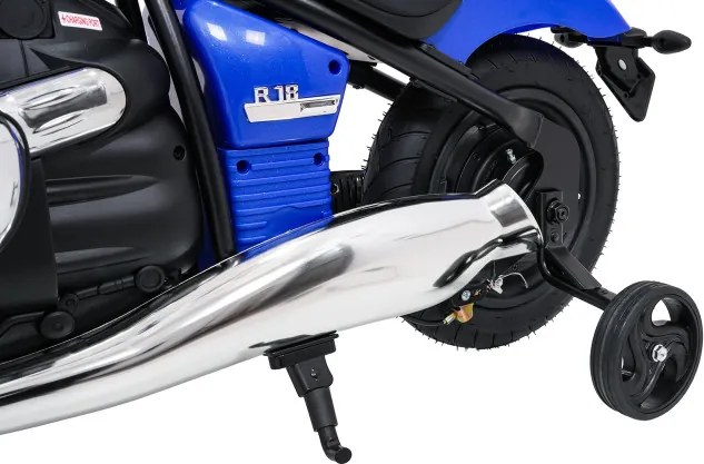 Elektrická motorka BMW R18 modrá