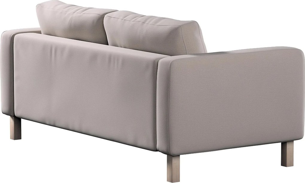 Potah na pohovku IKEA Karlstad 2-místná, nerozkládací, krátký barva béžová látka sametová