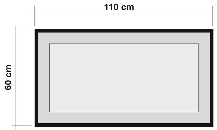 Nástěnné zrcadlo Simply, 110 x 60 cm