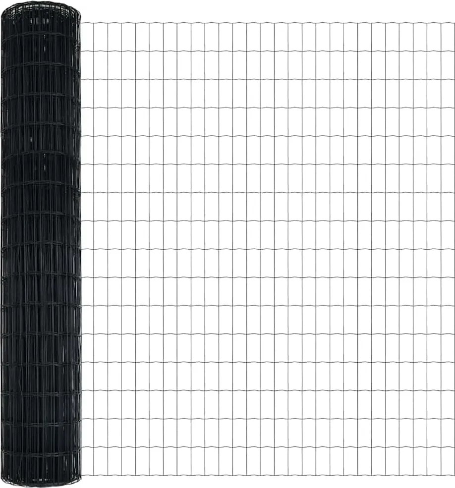 Evropský plot se hroty 10 x 1,6 m Ocel potažená PVC Šedá 3350649