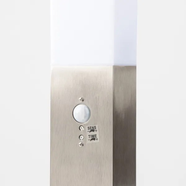 Brilagi - Venkovní lampa se senzorem NOVA 1xE27/15W/230V 40 cm IP44 matný chrom