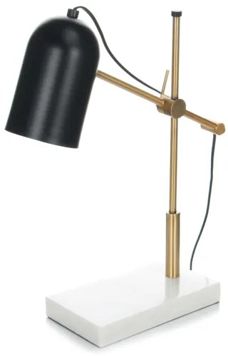 Stolní lampa Spiro 110 černá / zlatá / bílá