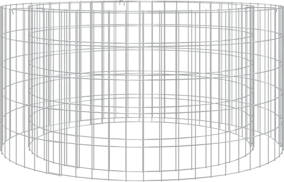 Gabionové ohniště Ø 100 cm pozinkovaná ocel 153560