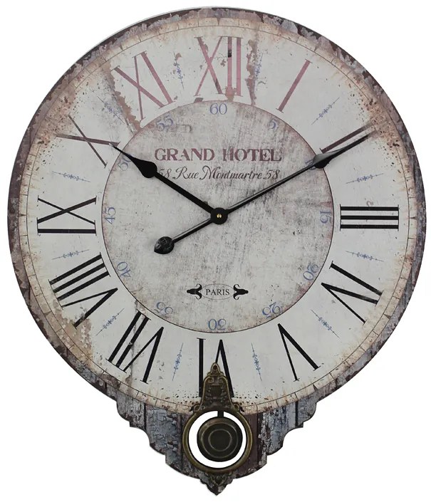 Dřevěné nástěnné hodiny Grand Hotel 30 x 35 cm (ISABELLE ROSE)