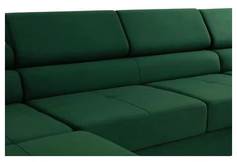 Rohová rozkládací sedačka ve tvaru U Torezio Bis, Potah: Soft 029 (šedá) ekokůže + Lux 05, Strana: levá